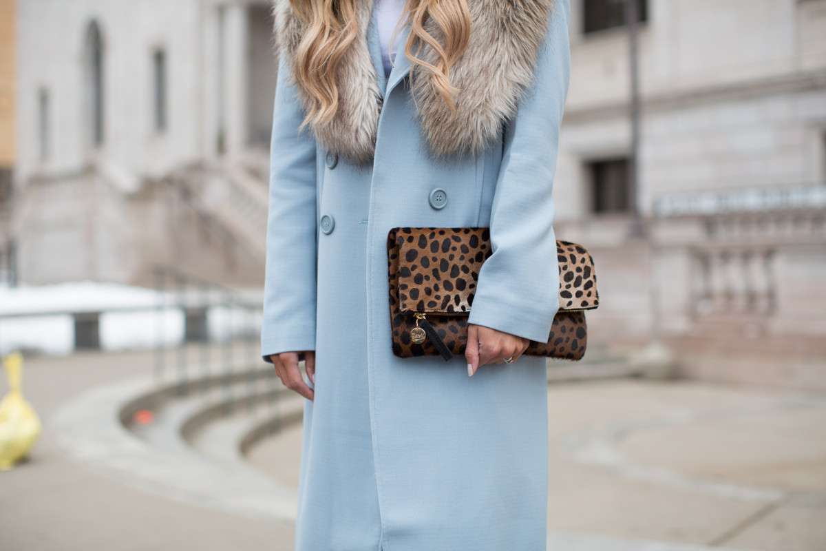 Powder Blue Coat. - Mia Mia Mine