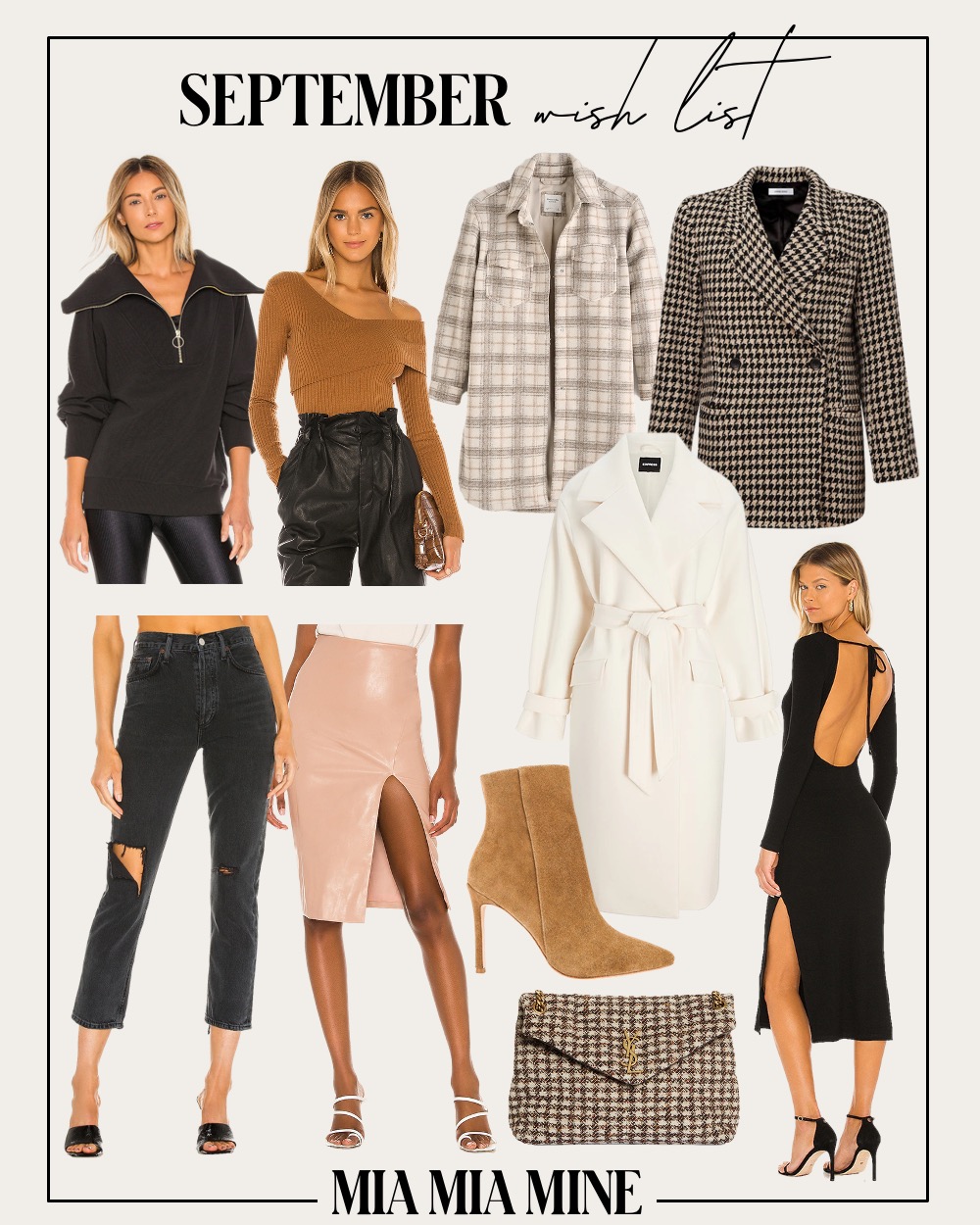Monthly Shopping Guide: What to Buy in September - Mia Mia Mine