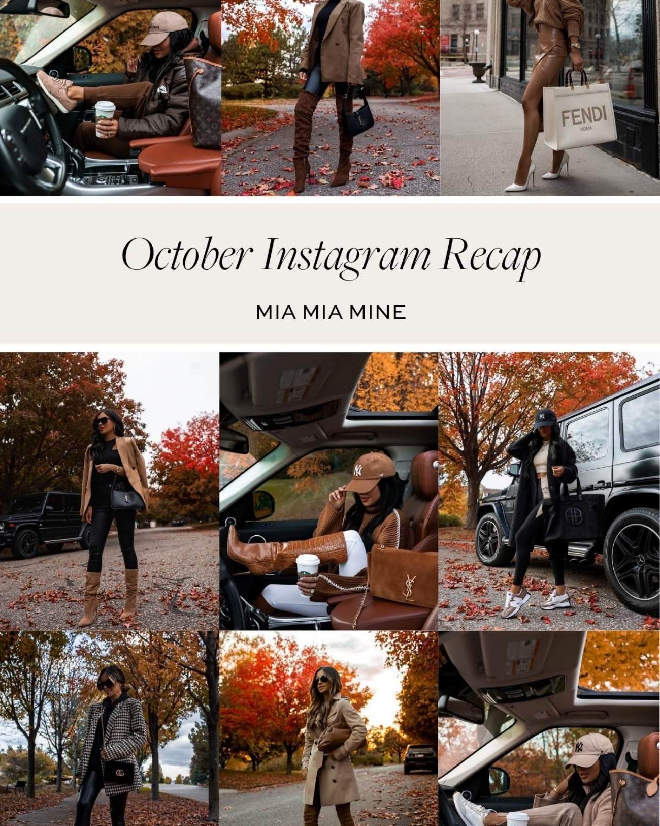 October Instagram Recap - Mia Mia Mine