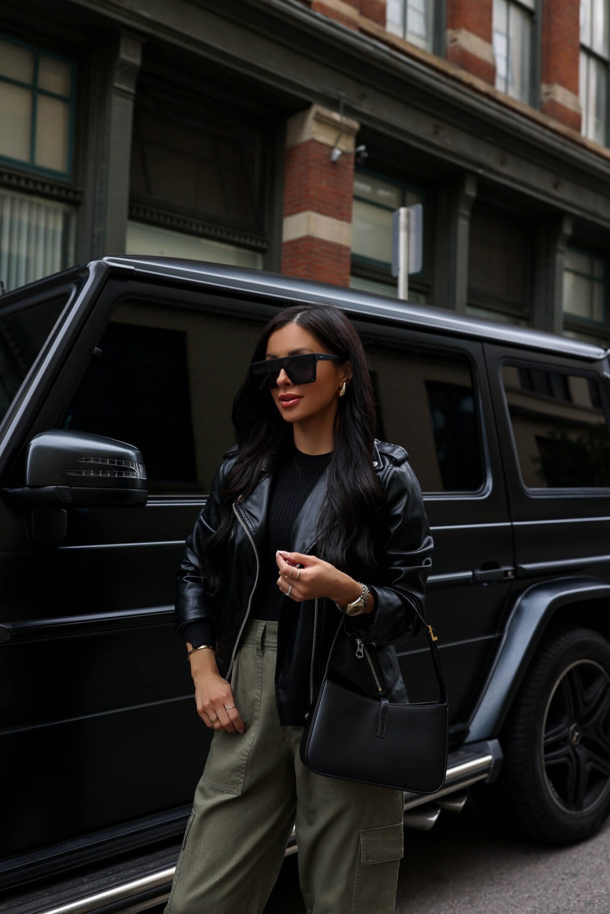 3 Stunning Ways to Style A Faux Leather Jacket - Mia Mia Mine