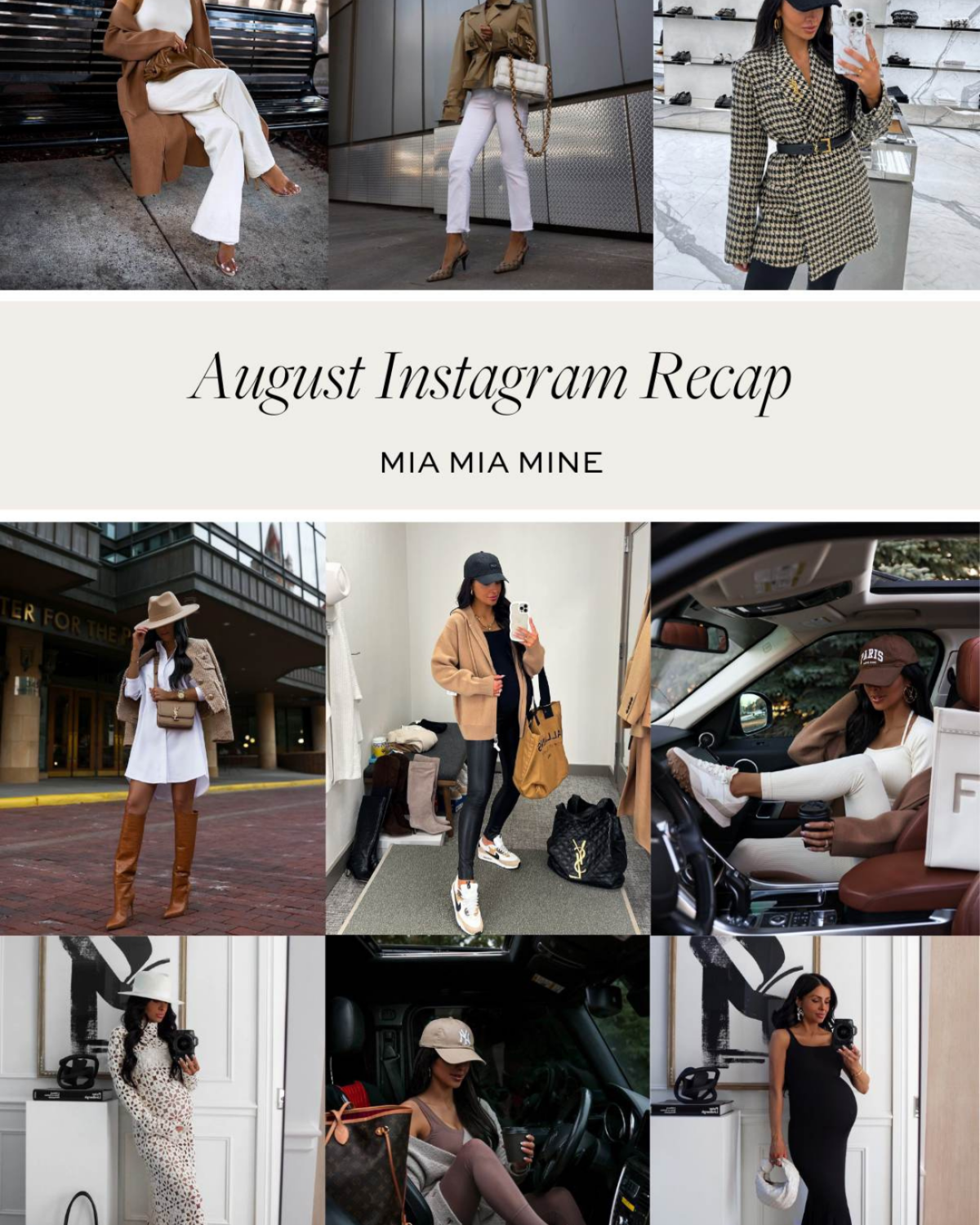 August Instagram Recap - Mia Mia Mine