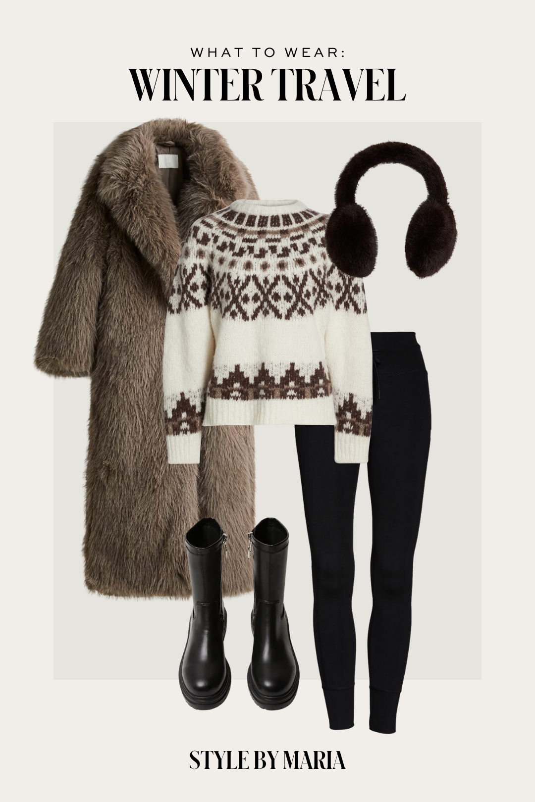 Styled By Maria: Winter Airport Outfits - Mia Mia Mine
