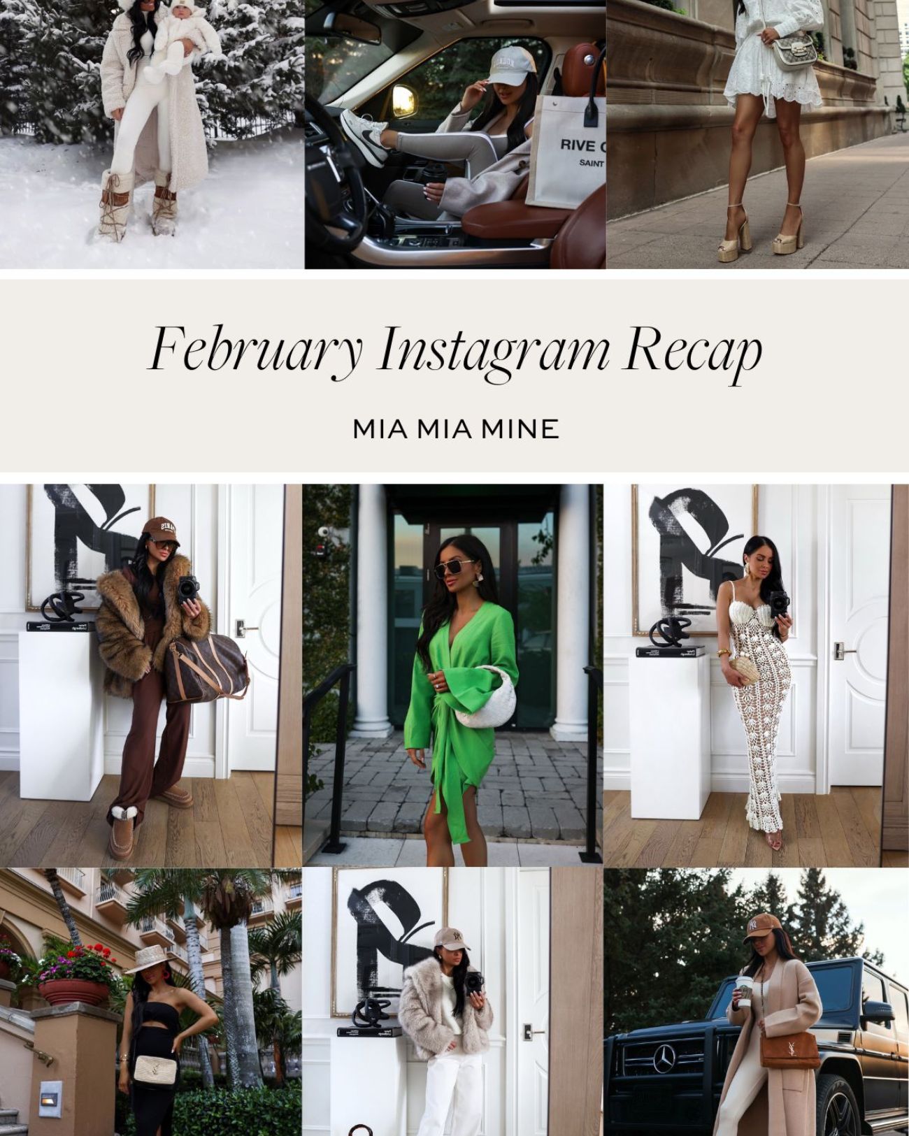 February Instagram Recap - Mia Mia Mine