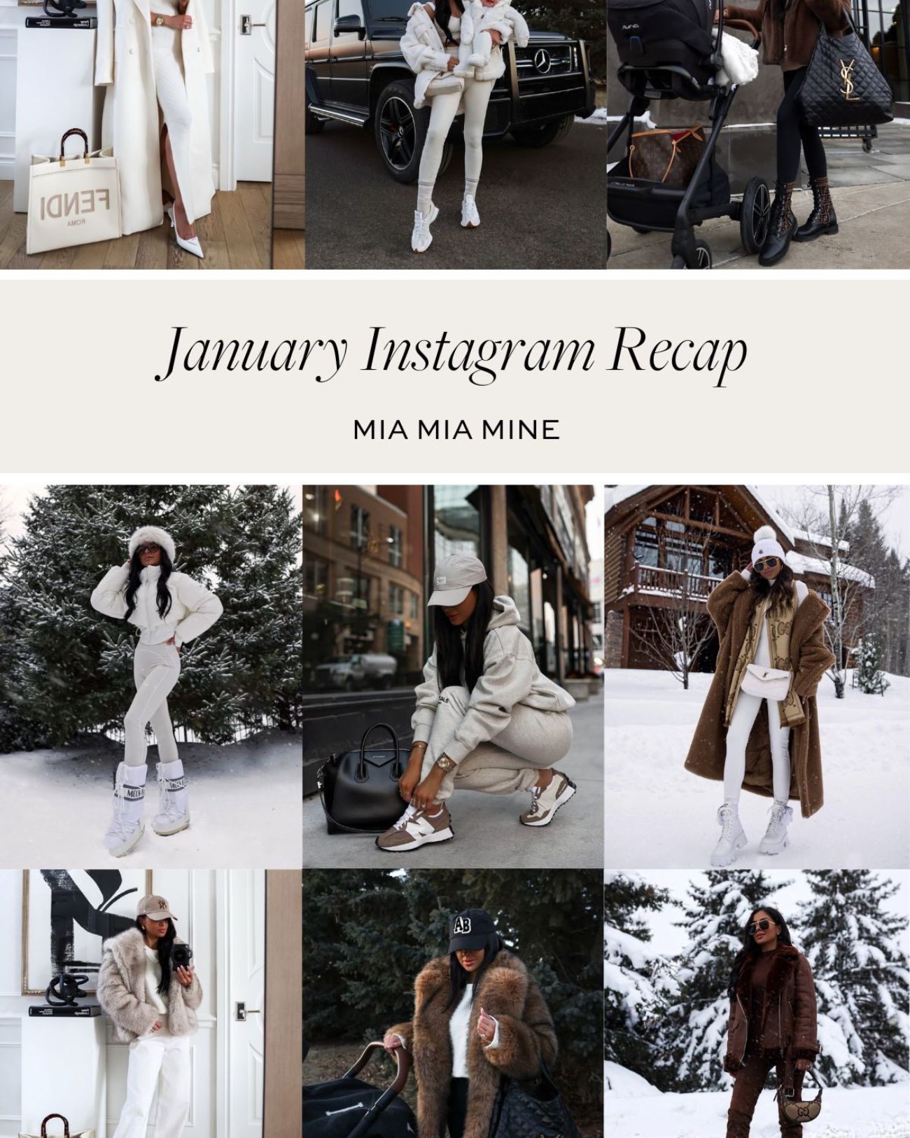 January Instagram Recap - Mia Mia Mine