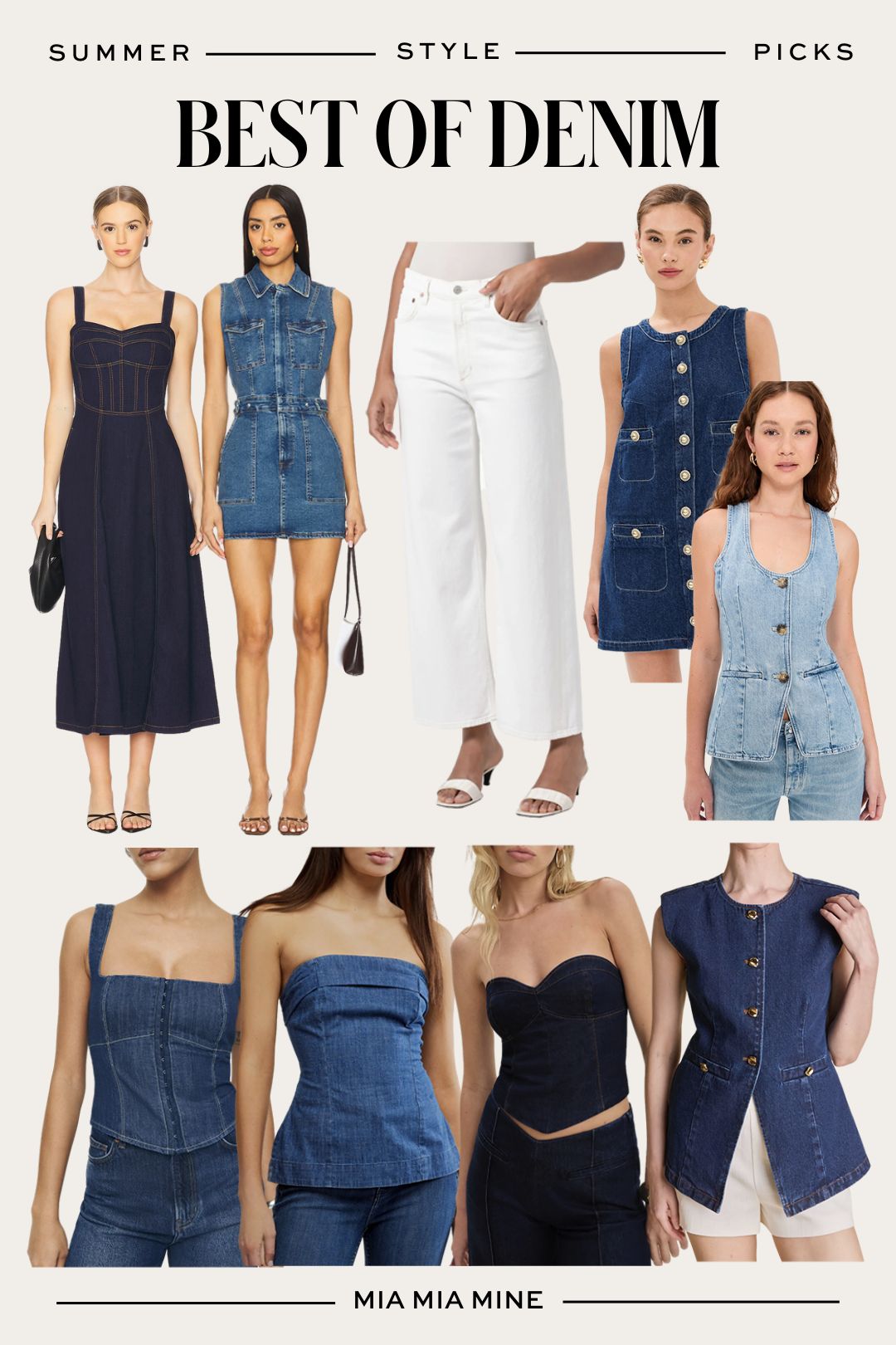 The Best Denim Pieces for Hot Weather - Mia Mia Mine
