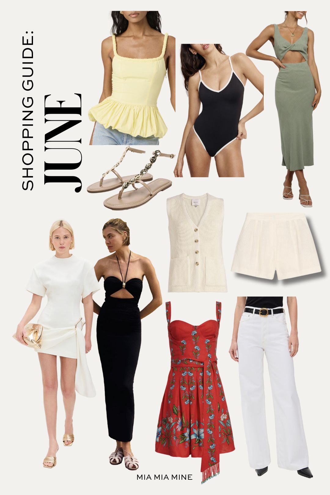 Monthly Shopping Guide: What to Buy in June - Mia Mia Mine